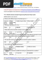 Texas Instruments Sample Aptitude Placement Paper Level1 | PDF | Facebook | Interest