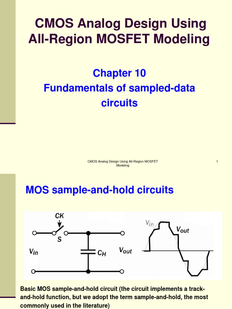 9311 - CMOS Analog Design Chapter 10 | PDF | Mosfet | Cmos