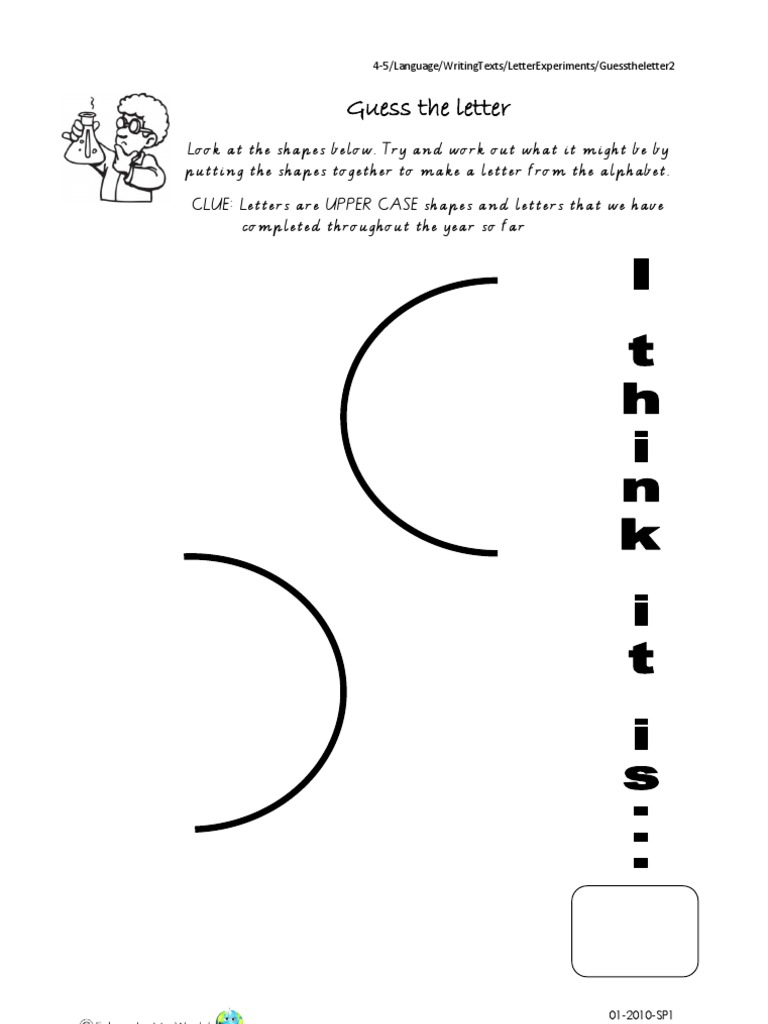 Alphabet Shape Puzzle for Kids | PDF | Language Arts & Discipline