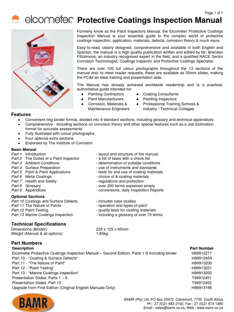 Protective Coatings Inspection Manual | PDF | Paint | Bookbinding