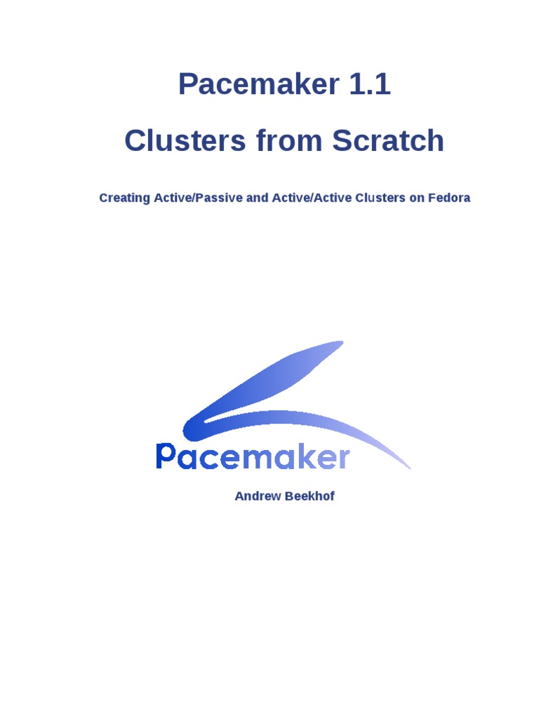 Pacemaker 1.1 Clusters From Scratch en US | PDF | Computer Cluster | Installation (Computer ...