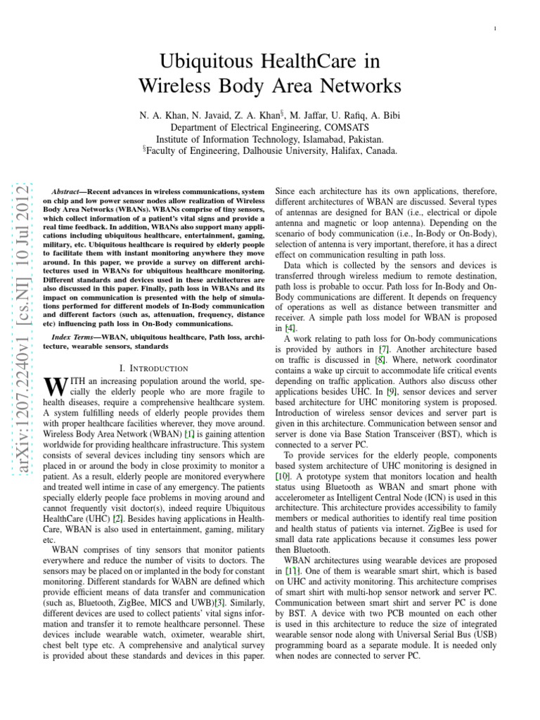 Health Monitoring System | PDF | Monitoring (Medicine) | Antenna (Radio)