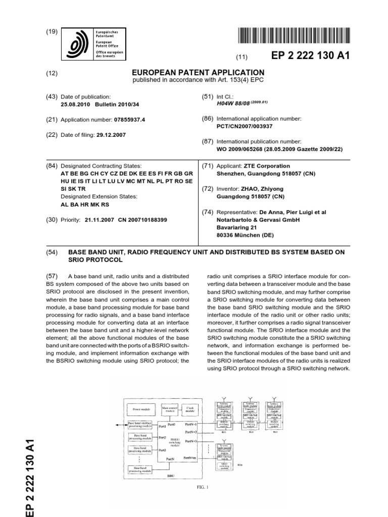 Distributed BS System Based on SRIO Protocol | PDF | Radio | Computer ...