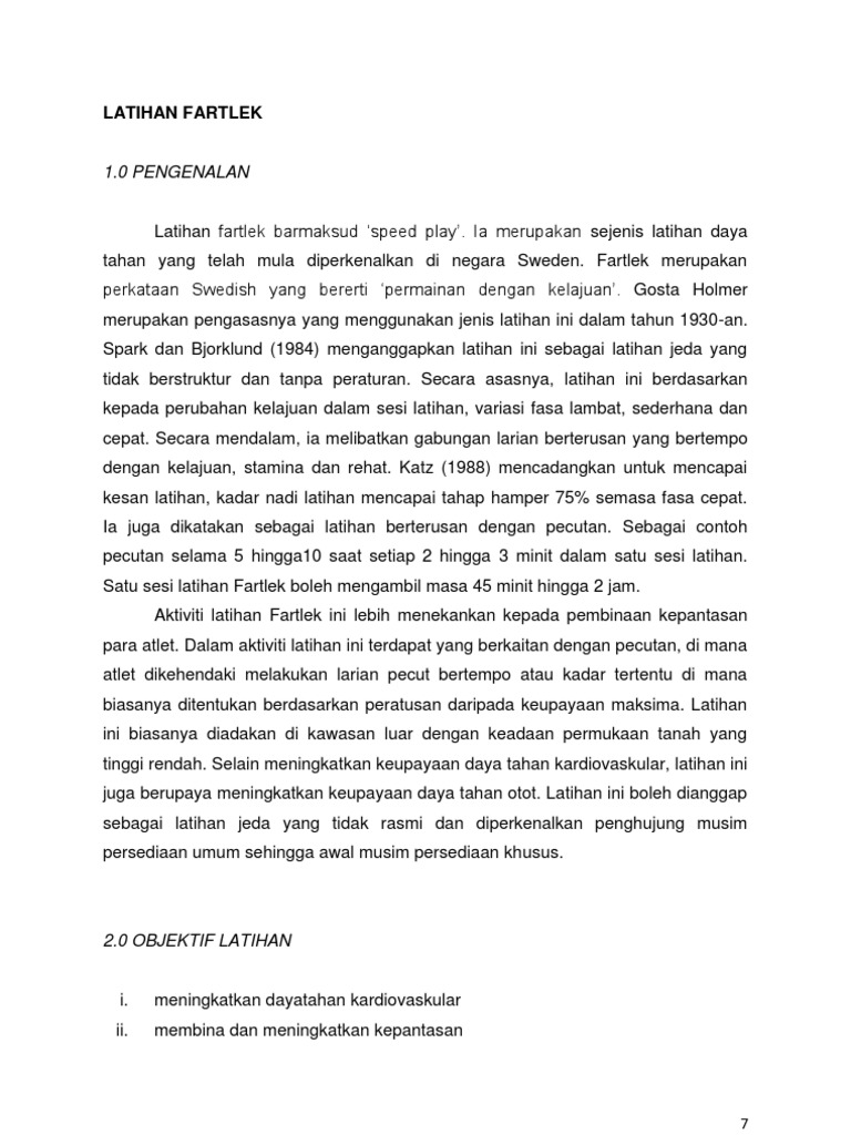 Latihan Fartlek | PDF
