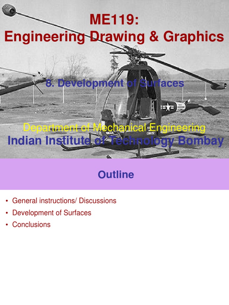 Lecture08-Development of Surfaces | PDF | Sheet Metal | Geometric Objects