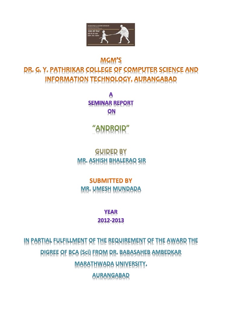 Android Case Study | PDF | Android (Operating System) | Tablet Computer
