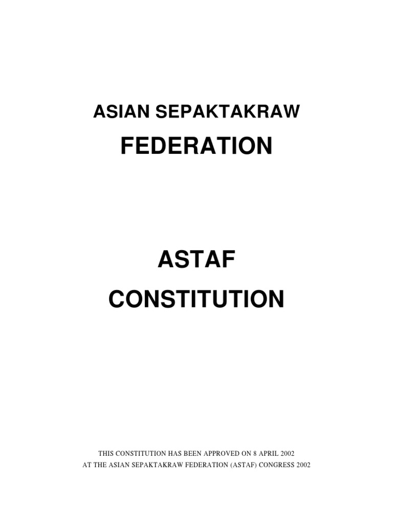 ASTAF Constitution | PDF | United States Congress | American Government
