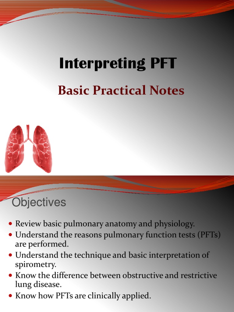 Interpreting PFT | PDF | Lung | Respiratory System