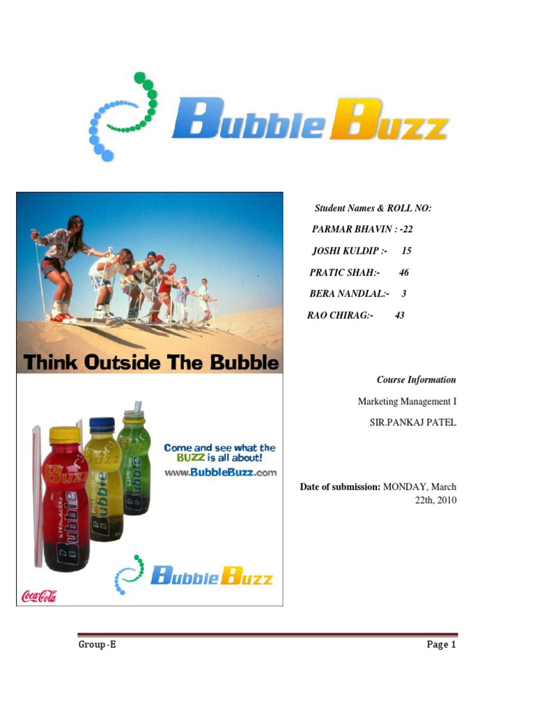 Bubble Buzz in India | PDF | The Coca Cola Company | Soft Drink