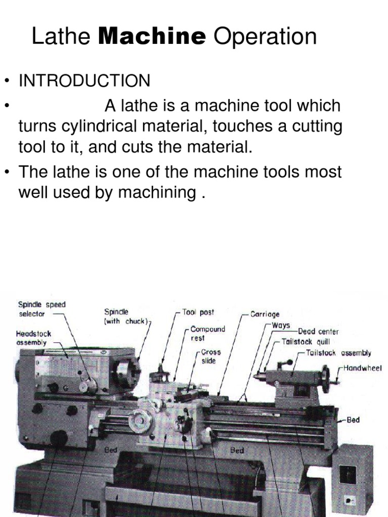 Lathe Machine Operation | PDF