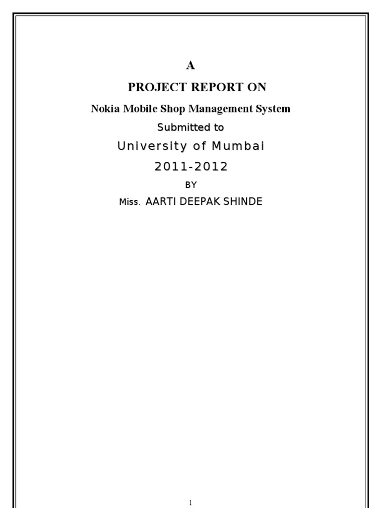 Mobile Shop Management System Documentation | PDF | Microsoft Access ...