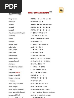Cheat Gta San Andreas PDF