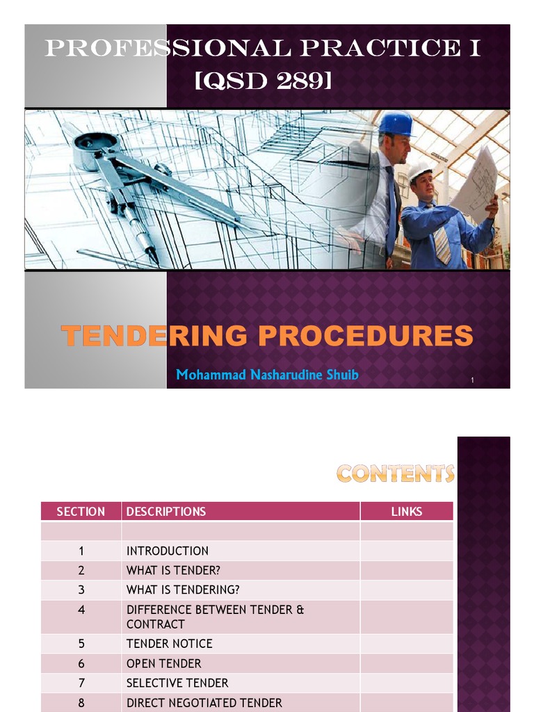 Overview of Construction Tendering Methods | PDF | Negotiation | Business