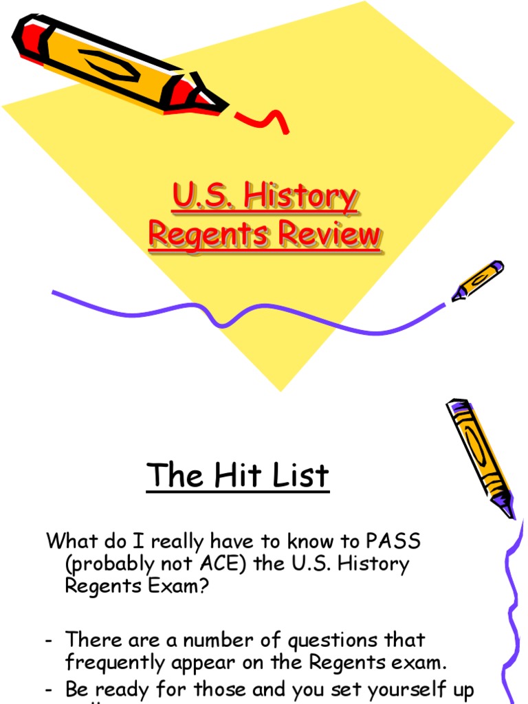 U.S. History Regents Exam Review Guide | PDF | Presidents Of The United ...