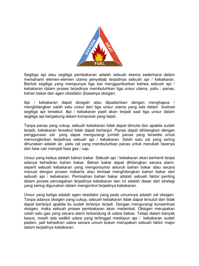 Segitiga Api, Penjelasan | PDF