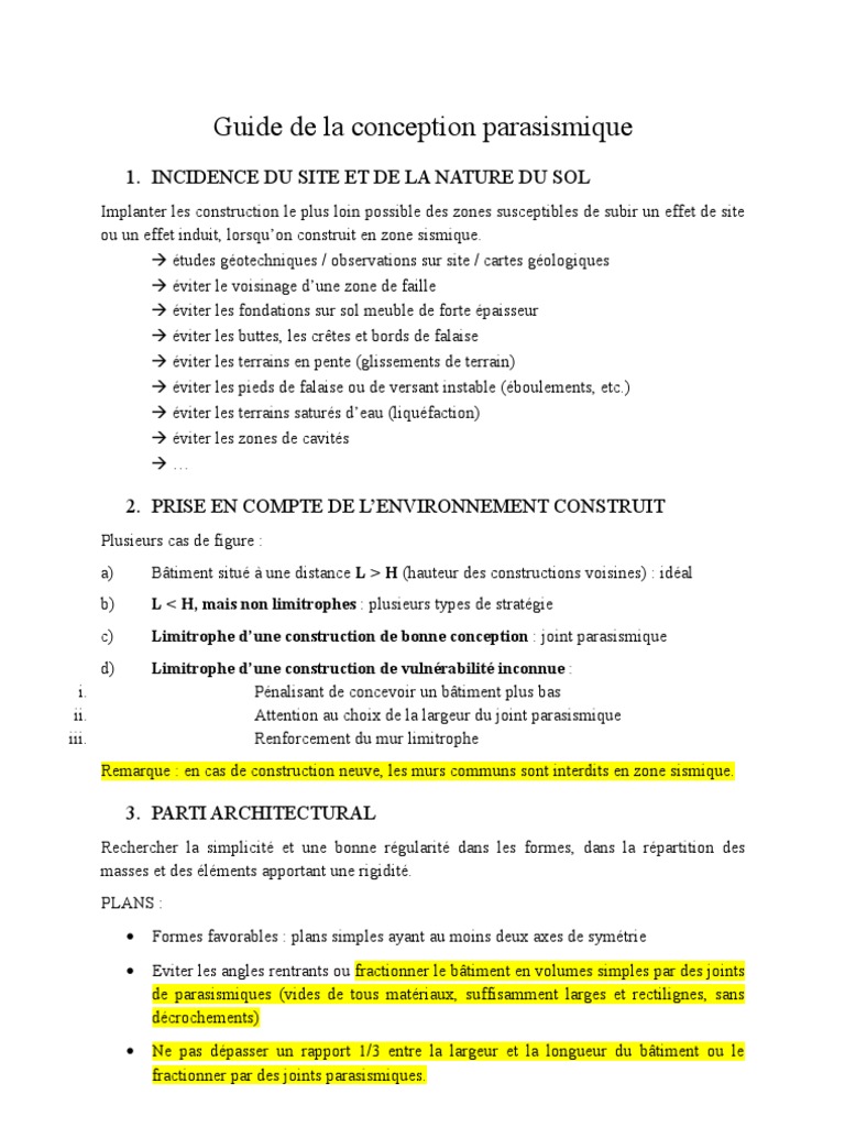 Guide de La Conception Parasismique | PDF
