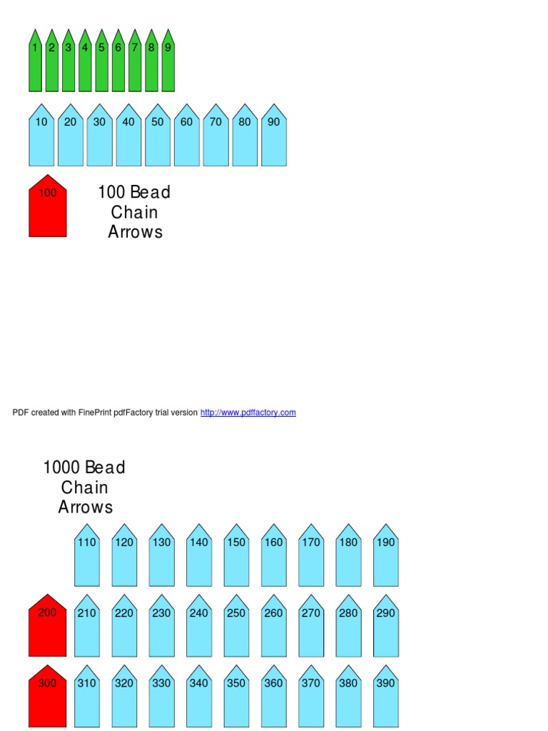 Bead Chain Arrows Guide PDF | PDF