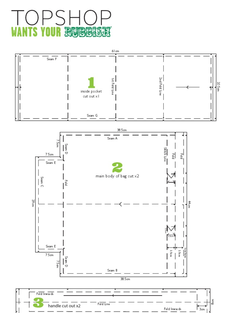 Bag Pattern | PDF | Seam (Sewing) | Sewing