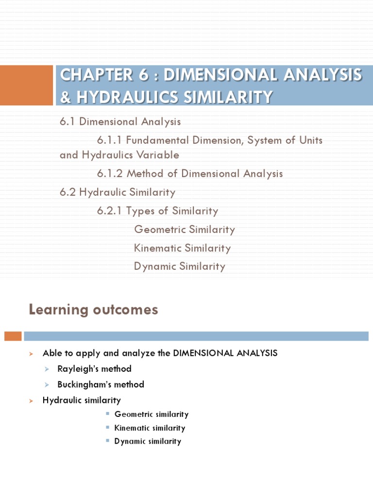 Dimensional Analysis in Hydraulic Engineering | PDF | Fluid Dynamics ...