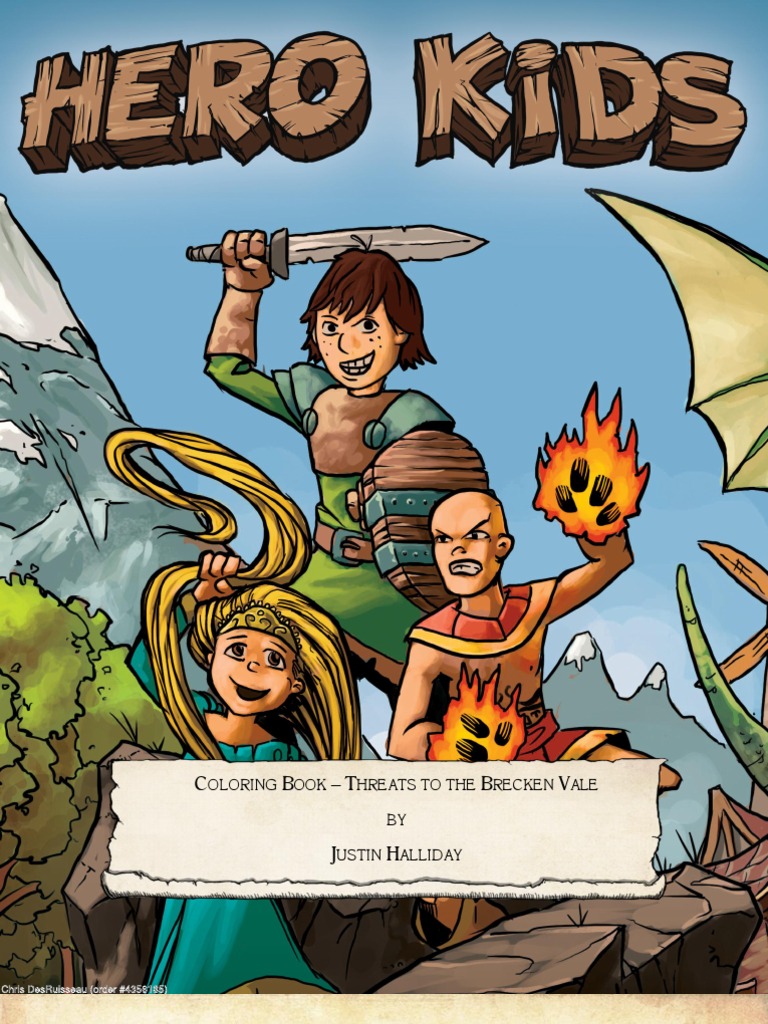 Hero Kids - Supplement - Coloring Book - Threats To The Brecken Vale ...