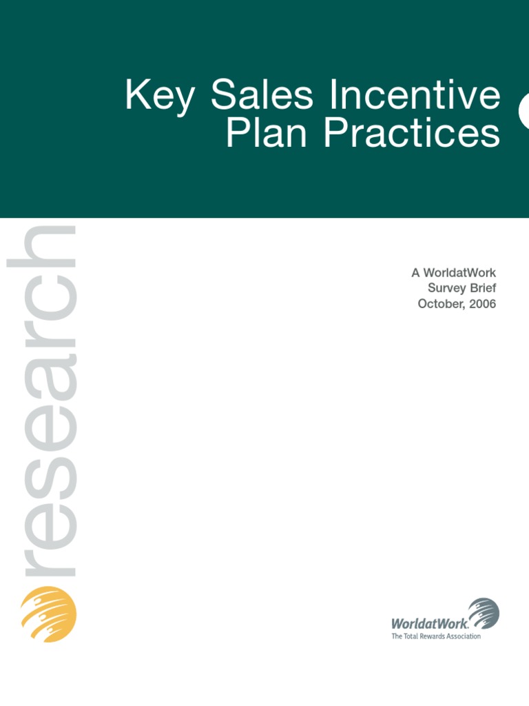 Key Sales Incentive Plan Practices | Sales | Incentive