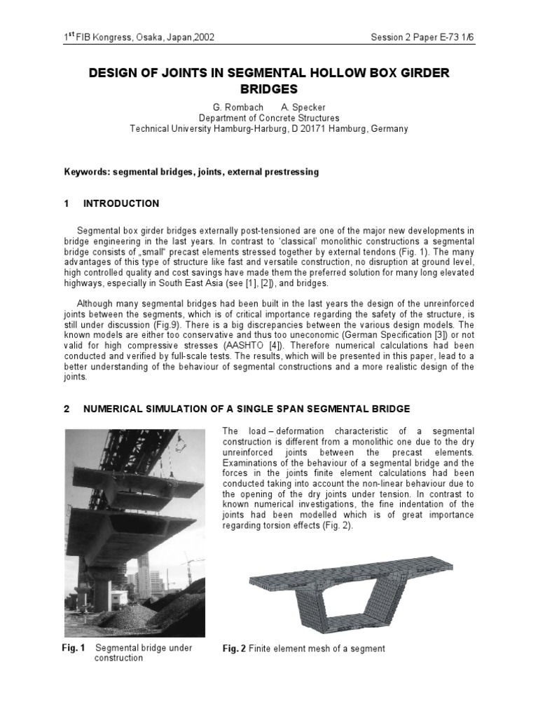 2002 FIB Segment | PDF | Prestressed Concrete | Materials
