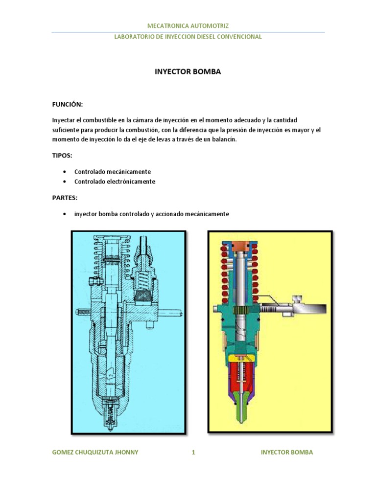 Inyector Bomba | PDF