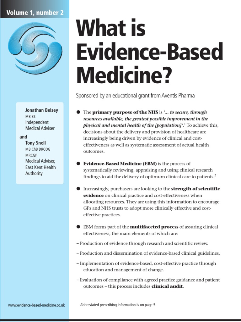 Ebm | PDF | Evidence Based Medicine | Clinical Trial