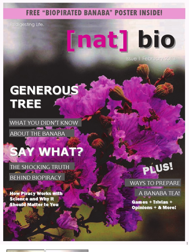 (Nat) Bio | PDF | Tea | Biodiversity