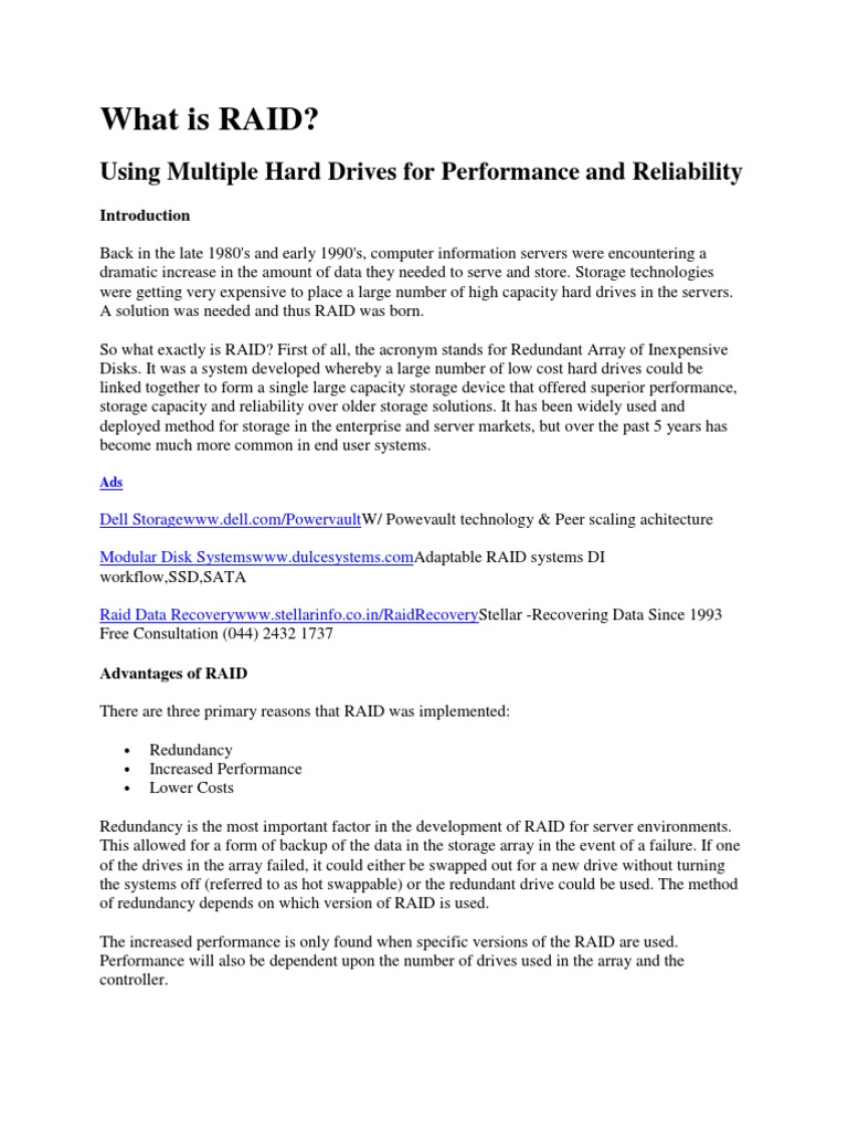 What Is RAID?: Using Multiple Hard Drives For Performance and ...