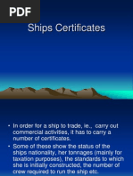 List of Mandatory Ship Certificates | PDF | Ships | Sailor