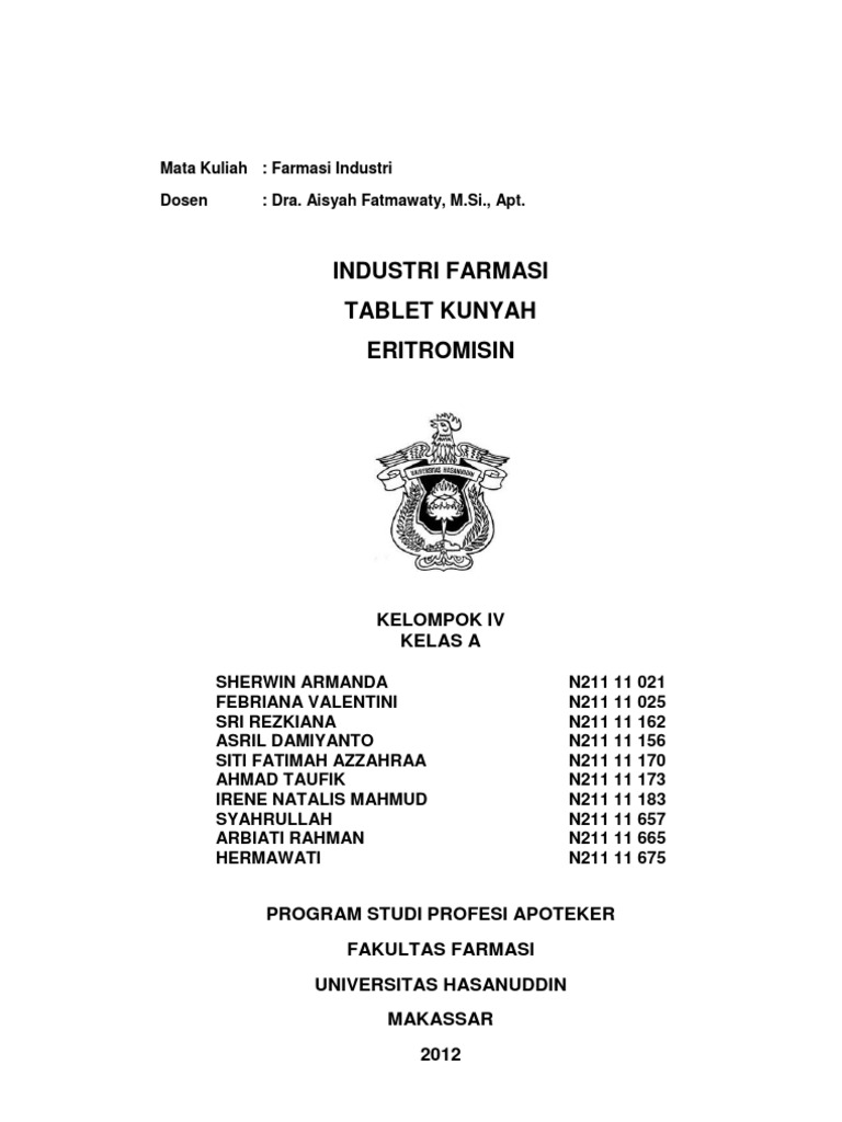Tablet Kunyah | PDF