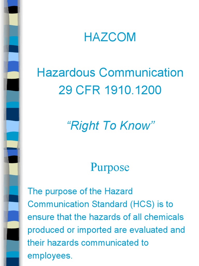 Hazcom Training Program | Download Free PDF | Safety | Prevention