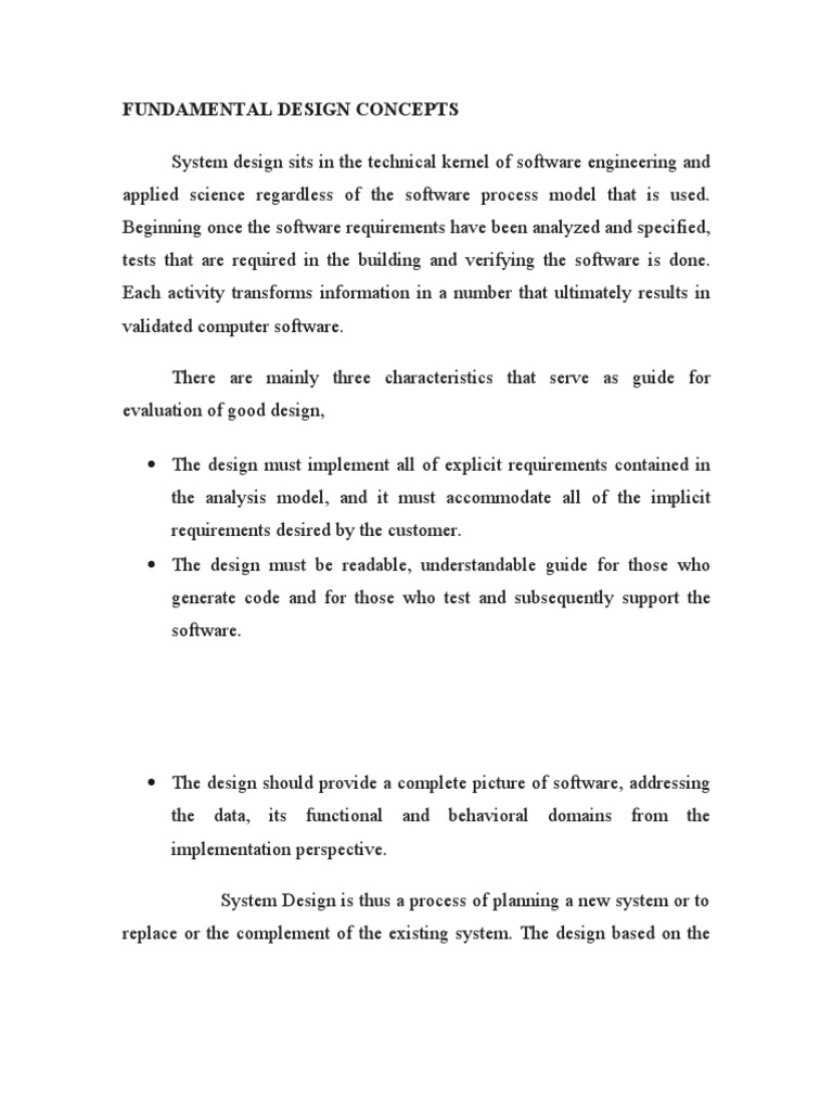 Fundamental Design Concepts | PDF | Design | Unit Testing