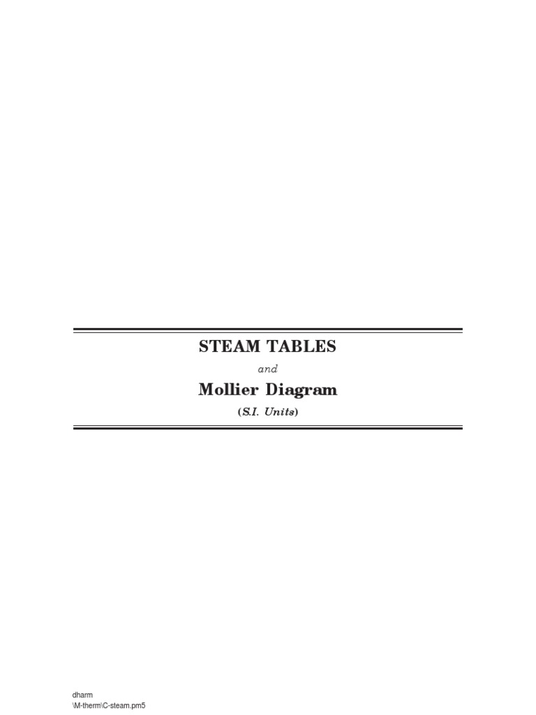 Steam Table PDF | PDF