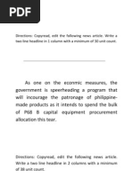 Answer Key Copy Reading and Headline Writing | PDF