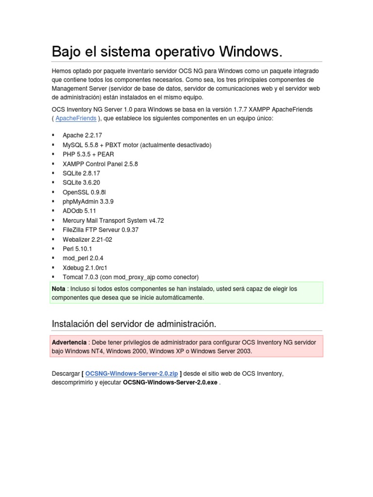 Manual de Instalacion de Servidor | PDF | Servidor web | Internet y web