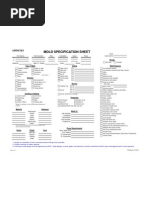 Process Parameter Sheet | PDF