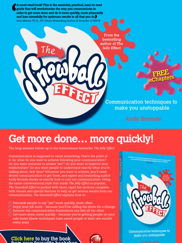The Snowball Effect: Communication Techniques To Make You Unstoppable ...
