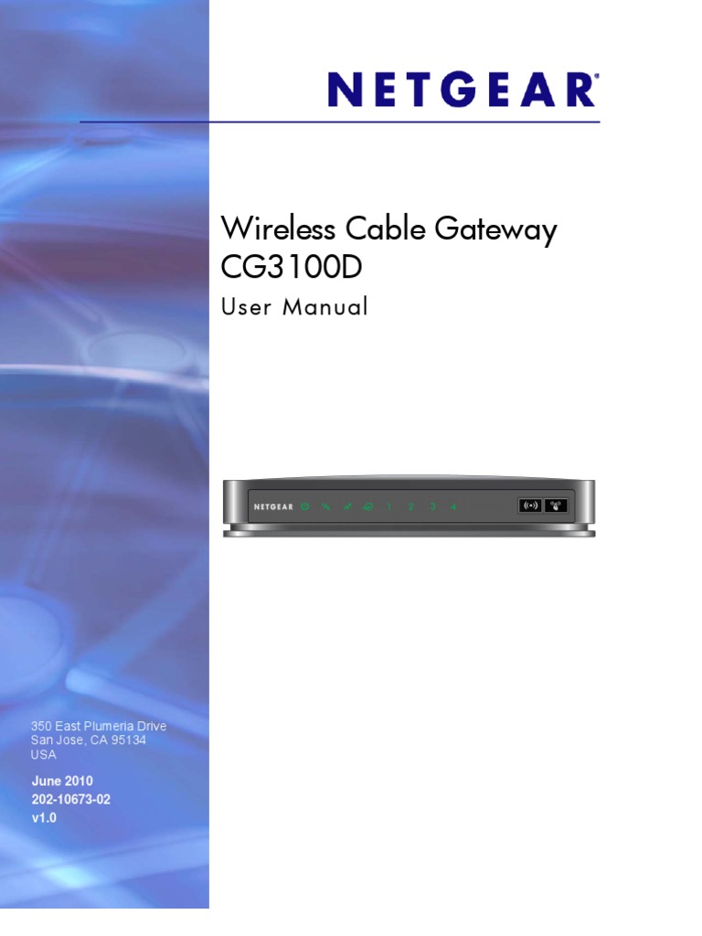 Router Manual Netgear Modem Pdf Ip Address Port Computer Networking