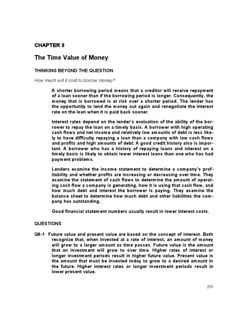 Chapter 8 HW Solutions | PDF | Present Value | Time Value Of Money