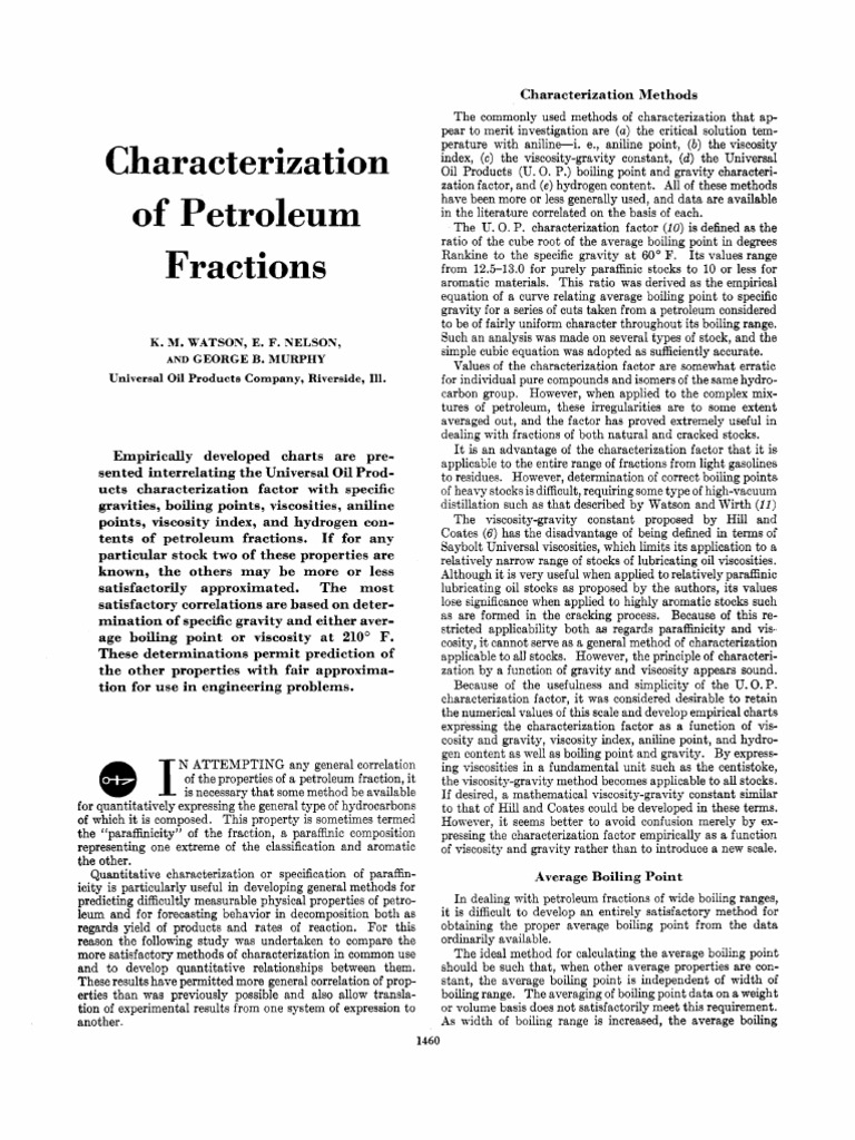 Fator de Watson KW Ie50312a018 | PDF | Distillation | Viscosity