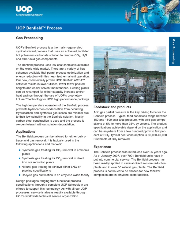 Benfield Process | Natural Gas | Carbon Dioxide