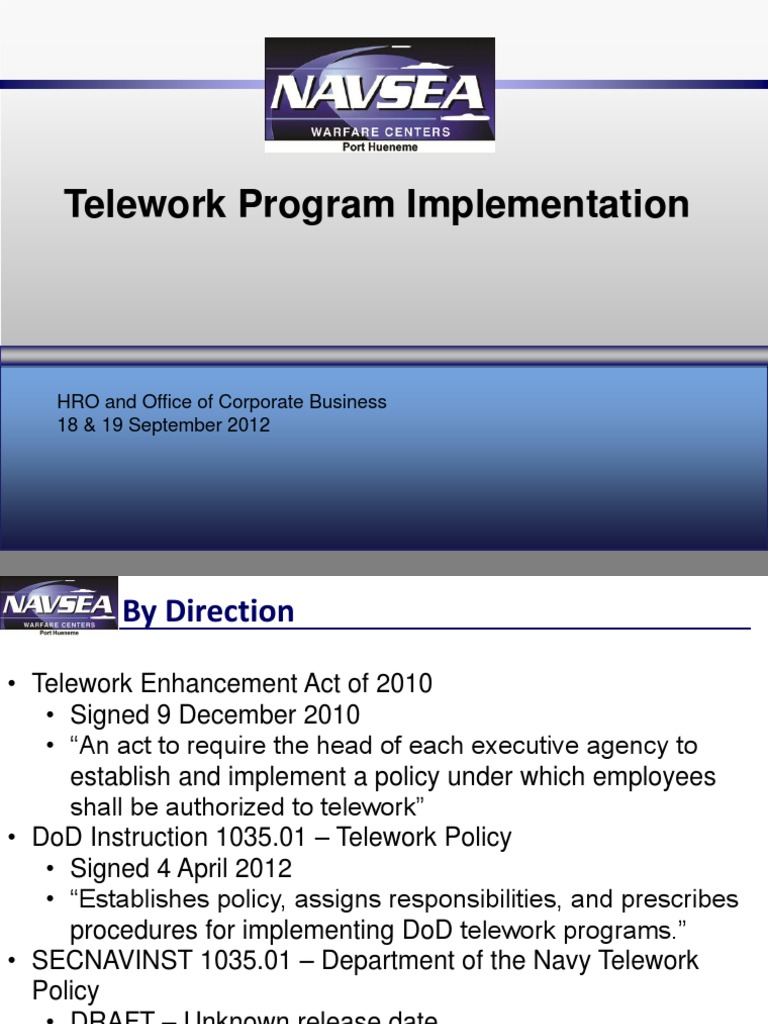 2012-09-19 Telework Training Slides.pptx | Telecommuting | Virtual ...