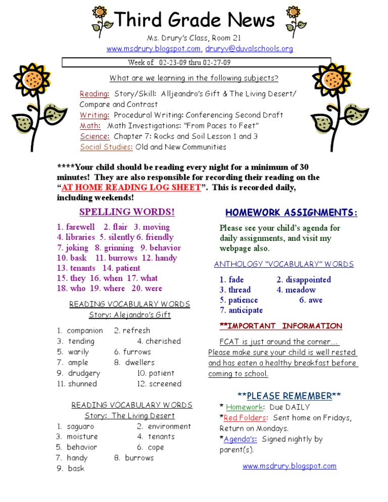 Phonics and Vocabulary for Third Graders | PDF | Homework | Cognition