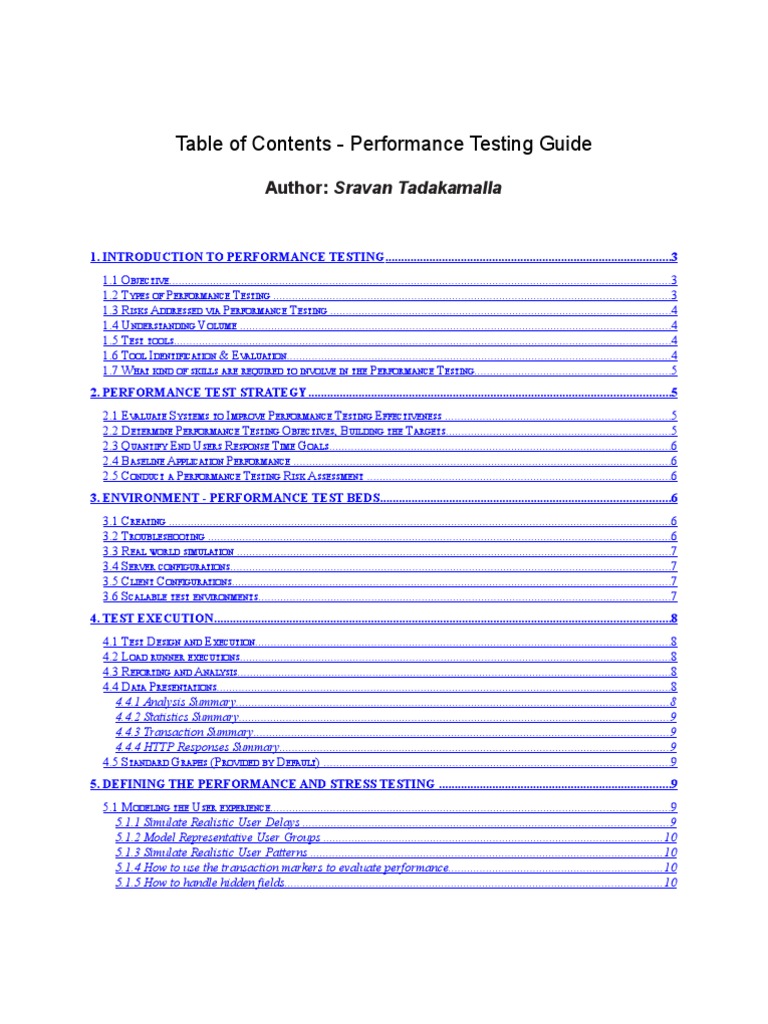 Performance Testing Guide V6 Pdf Load Balancing Computing