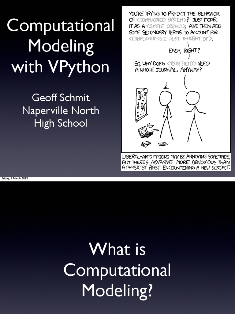 Computational Modeling With VPython | PDF