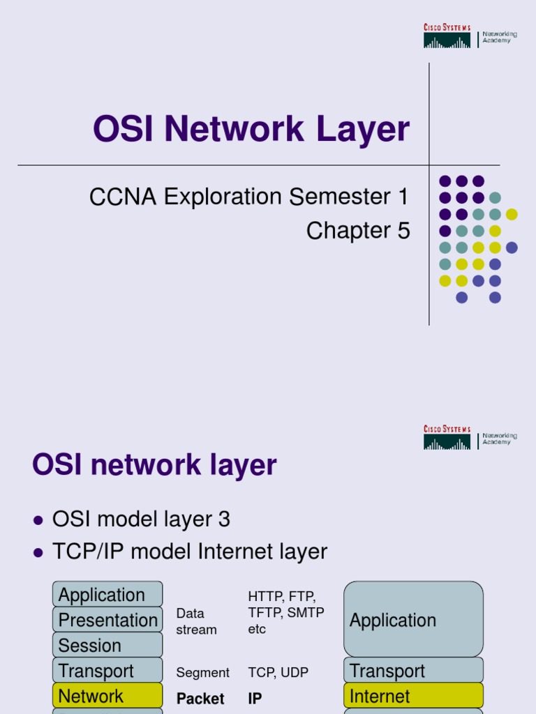 An Overview of the OSI Network Layer and IP Version 4 Protocol | PDF | Router (Computing ...