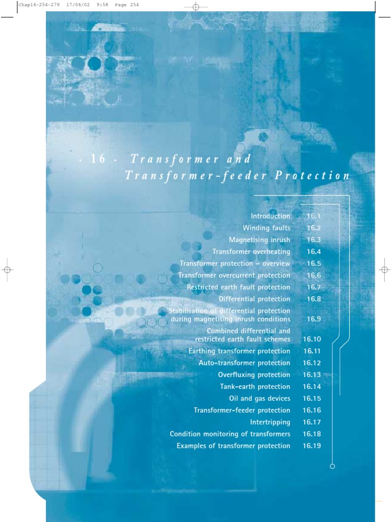 16-Transformer and Transformer Feeder Prot | PDF | Transformer ...