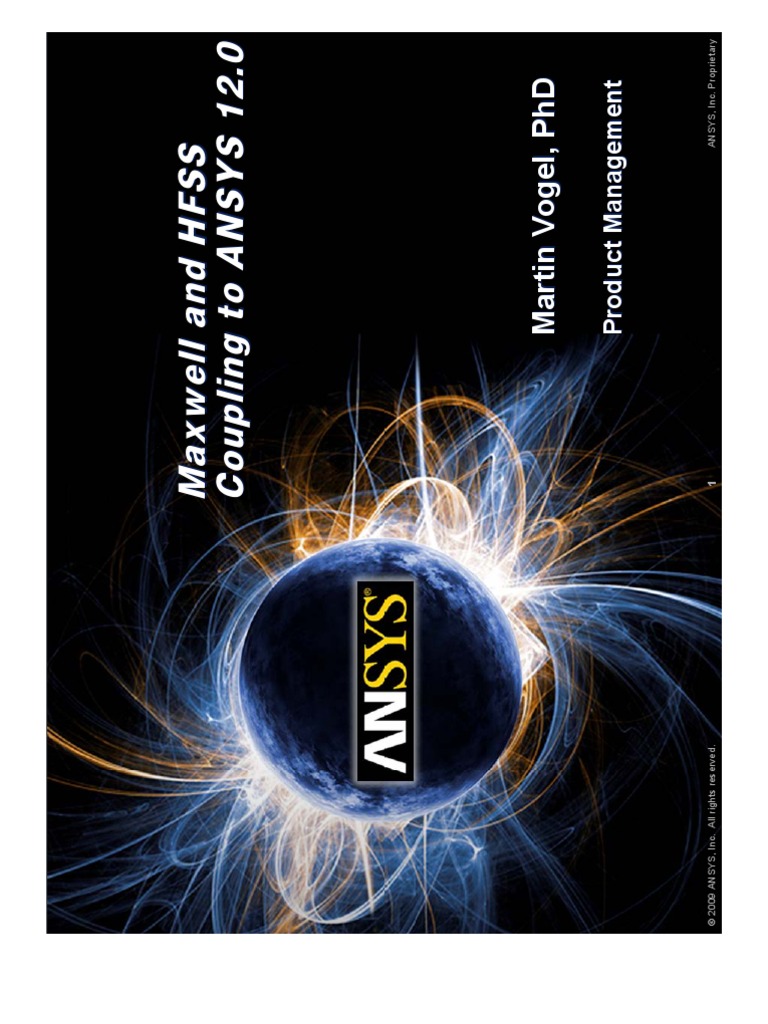 Maxwell and HFSS Coupling To ANSYS 12.0 | Download Free PDF | Inductor ...